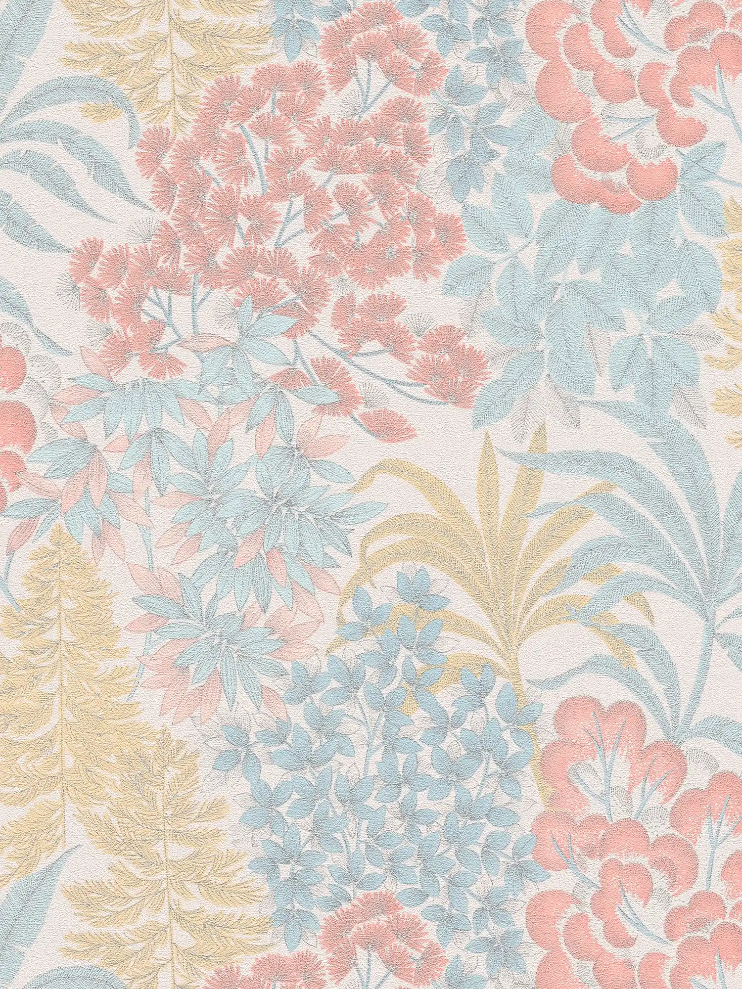 light coloured patterned wallpaper