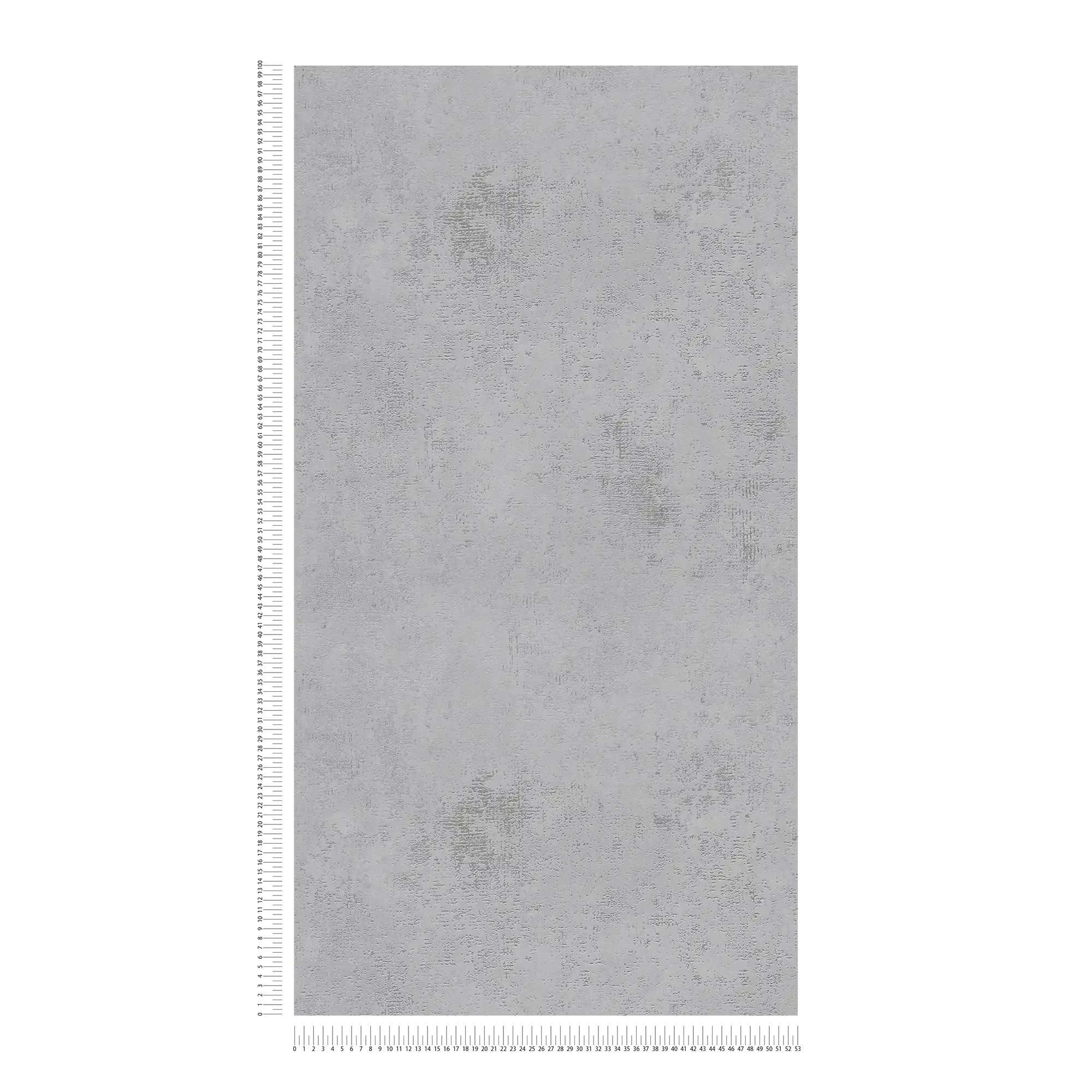 Plaster optics wallpaper light grey • metallic structure design
