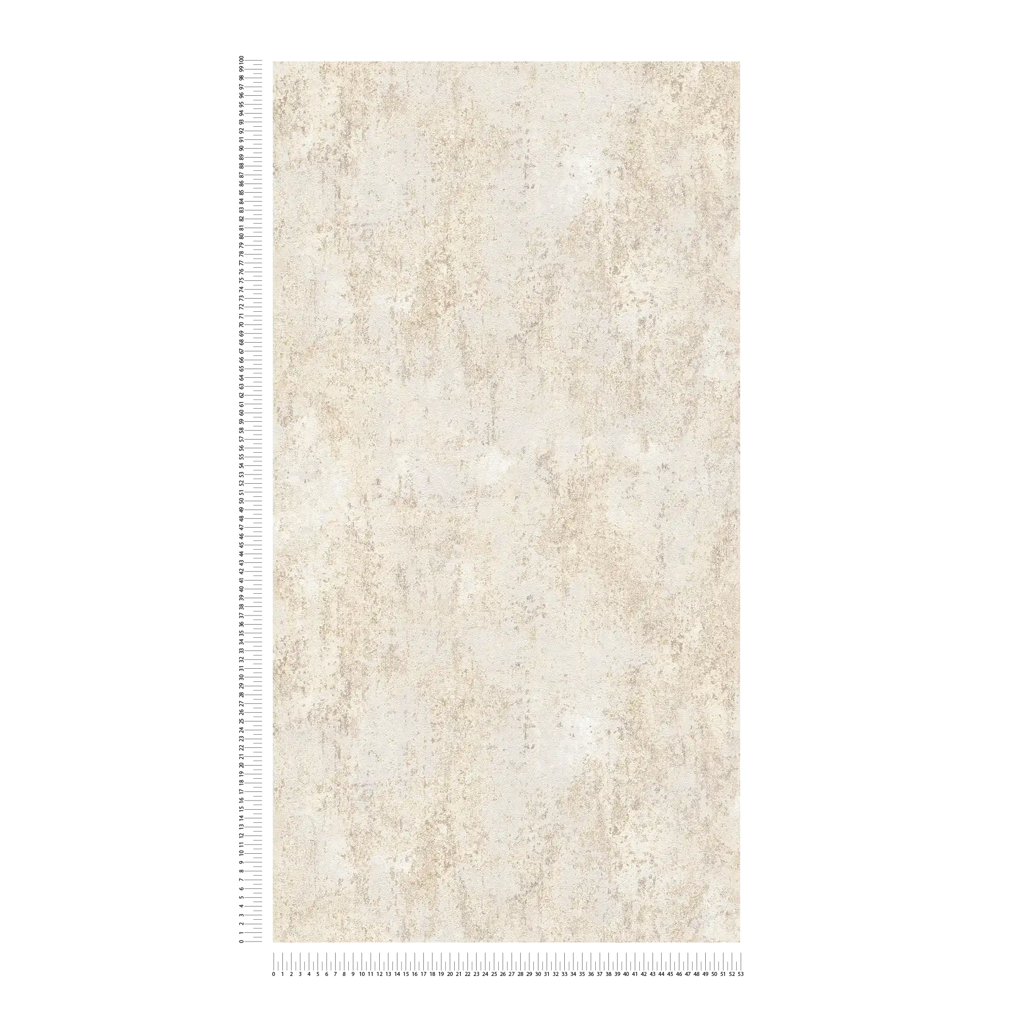 Discreet plain non-woven wallpaper - natural plaster look & simple texture