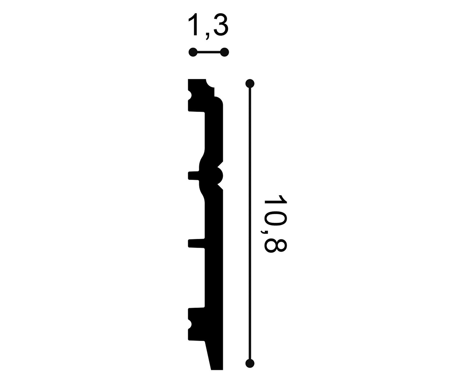 Skirting board modern - Heidelberg SX105F » OnlineShop | A.S.