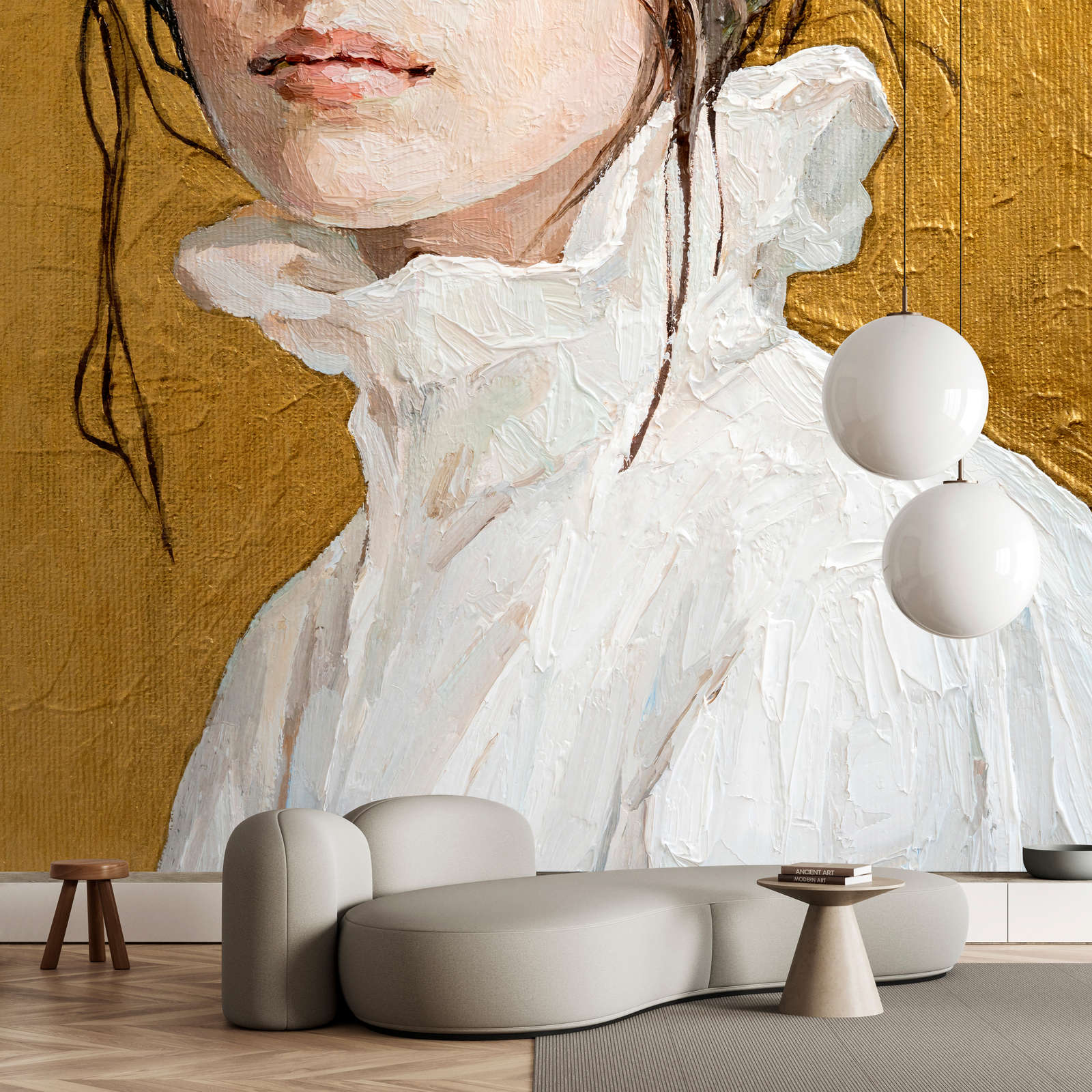 Photo wallpaper »golda« - partial portrait of a woman | DD127591