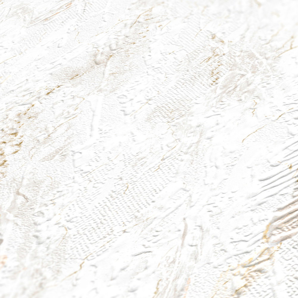 Rustic plaster look wallpaper - hatching & colour patterns | 2301941916