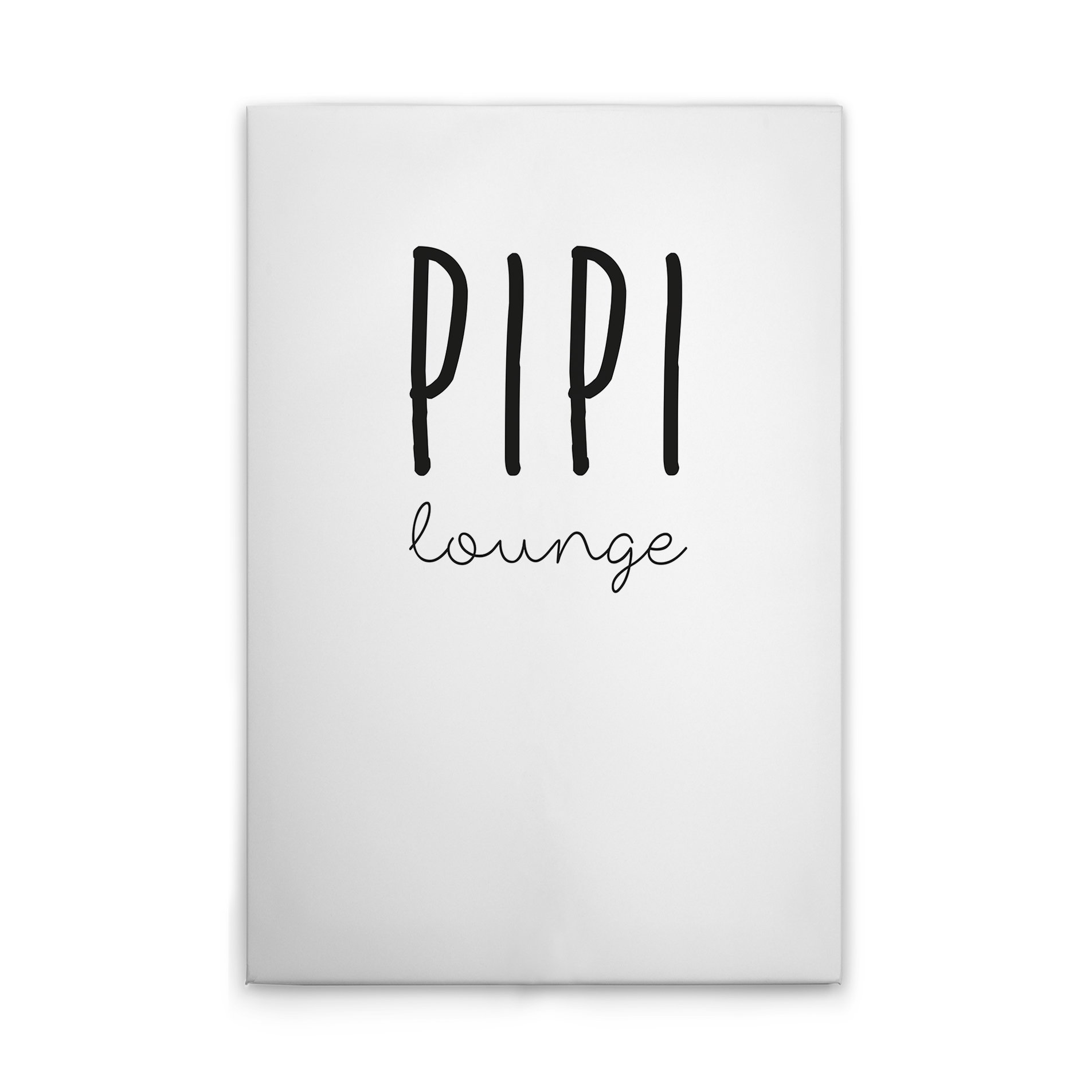 Tableau toile Pipi Lounge - Art mural comique - Toilettes invités ...
