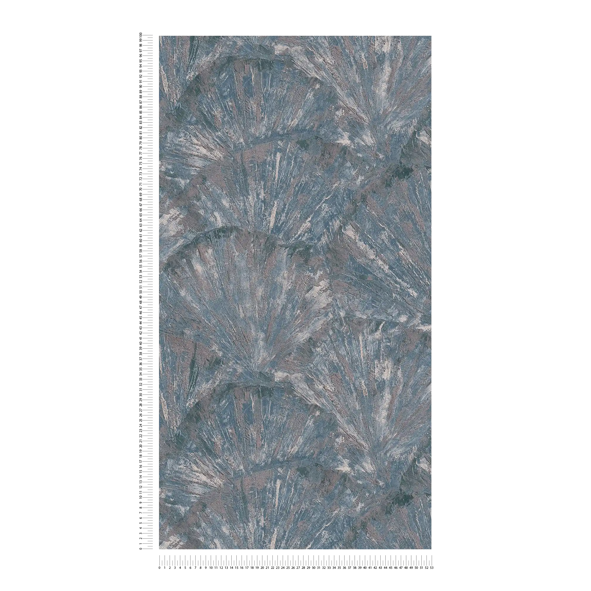 Non-woven wallpaper - textured fan look & expressive design