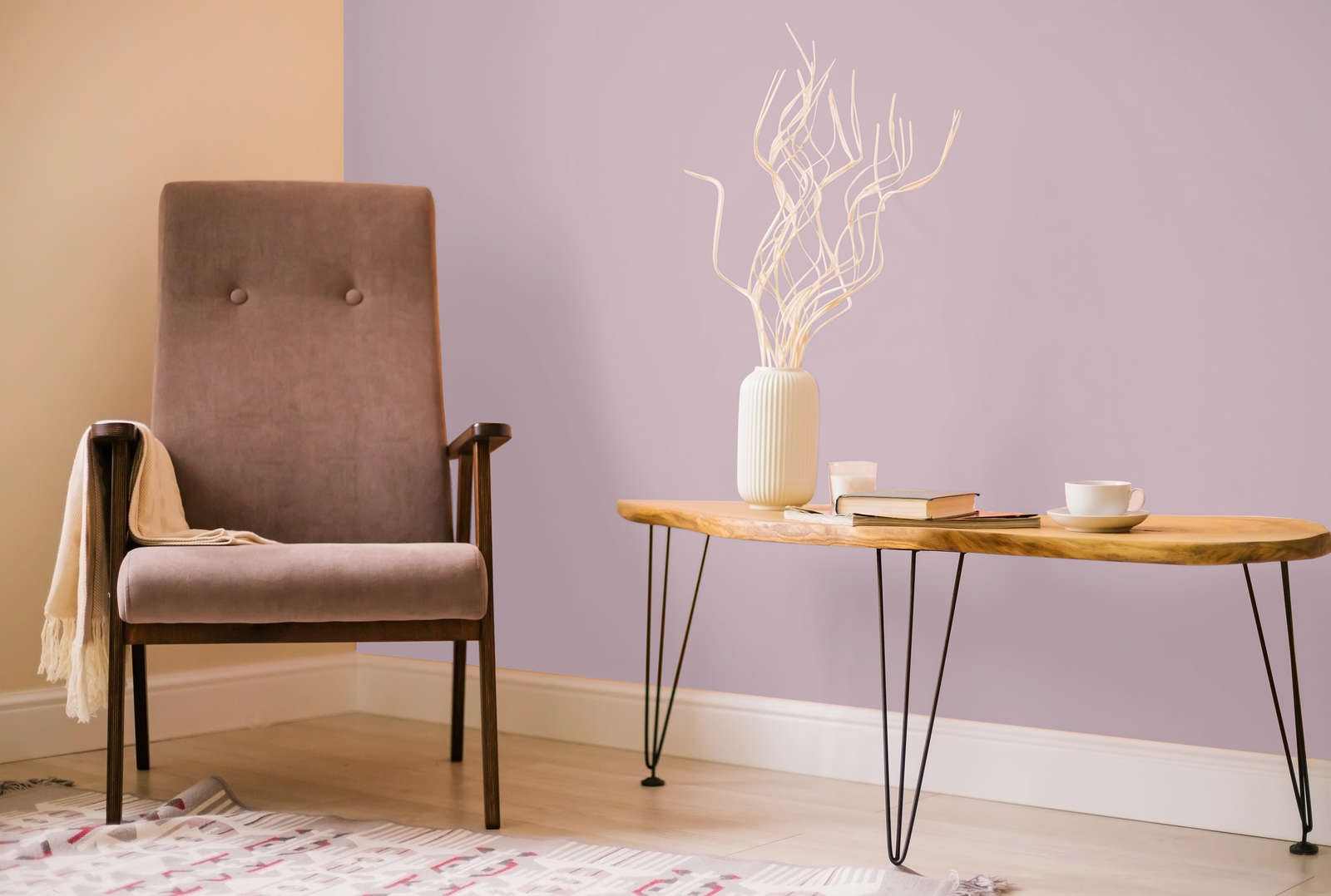 Pintura mural Premium Rosa Viejo »Beautiful Berry«